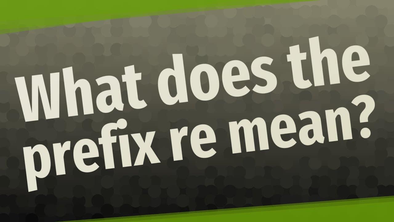What does re mean store